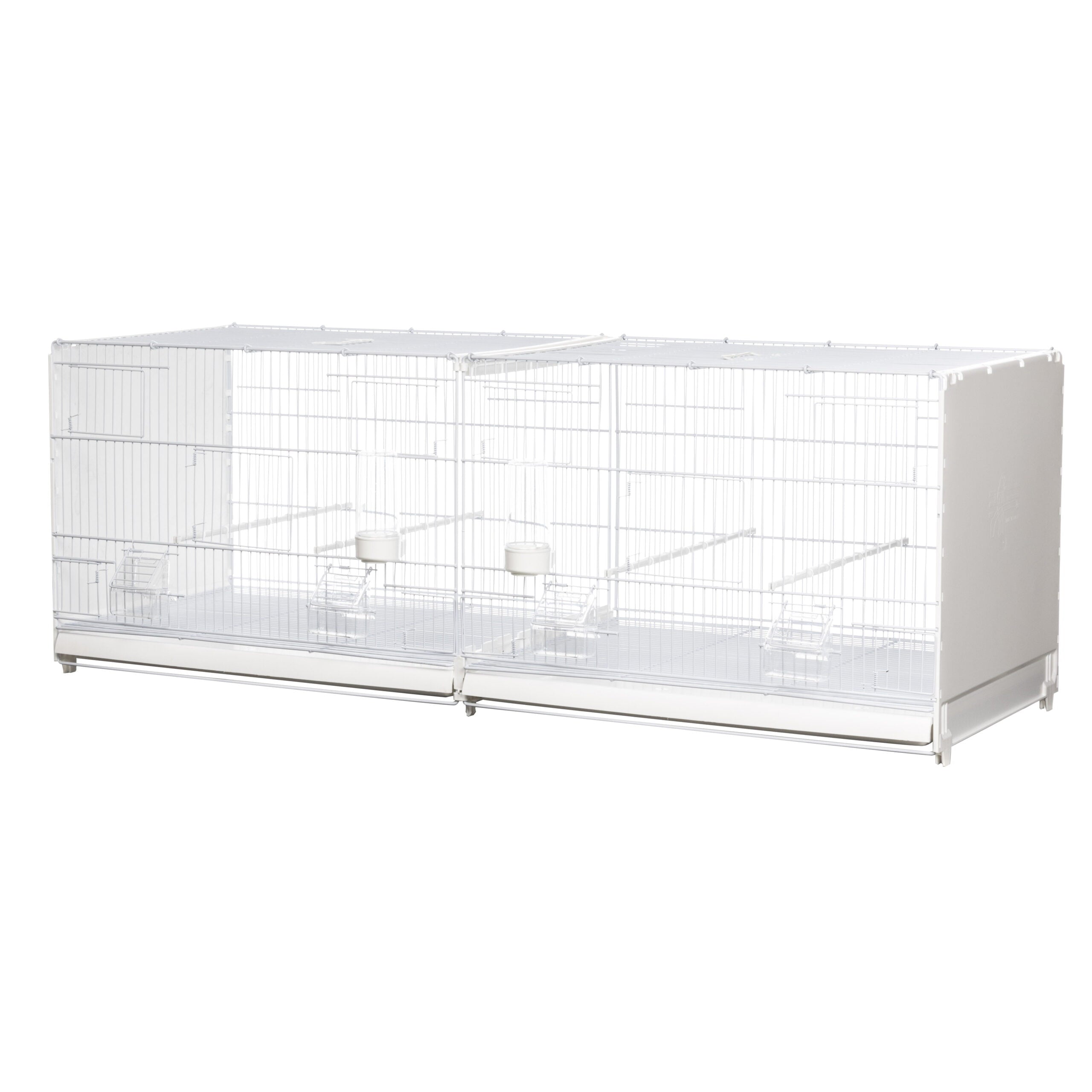 Wire double breeding cage 120x40x40cm - Bormio – Peckway